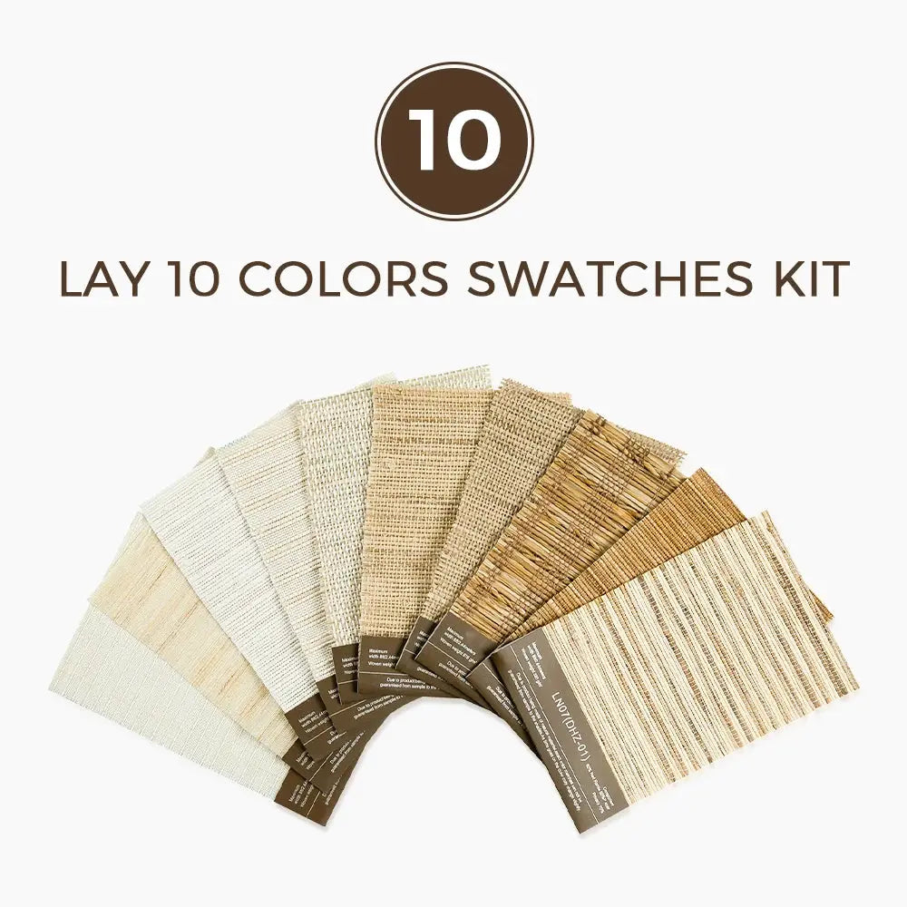 Lay Natural Woven Shade Samples Kit 10 Colors